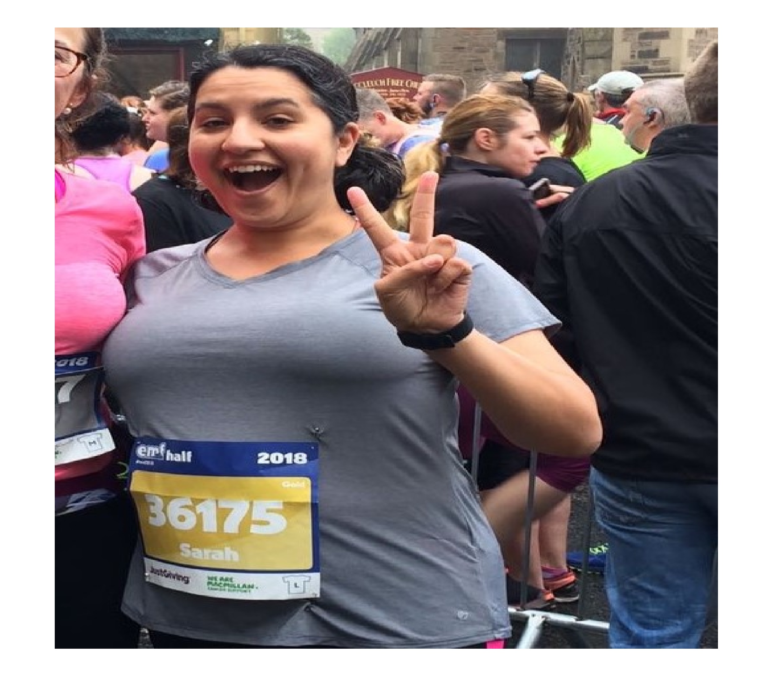 Sarah Furnell running the Edinburgh Half Marathon - Saving Faces | The ...